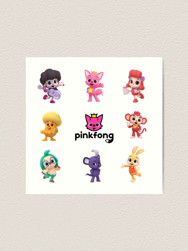 "Pinkfong and Friends Pattern Style" Art Print for Sale by Color-Toonix ...