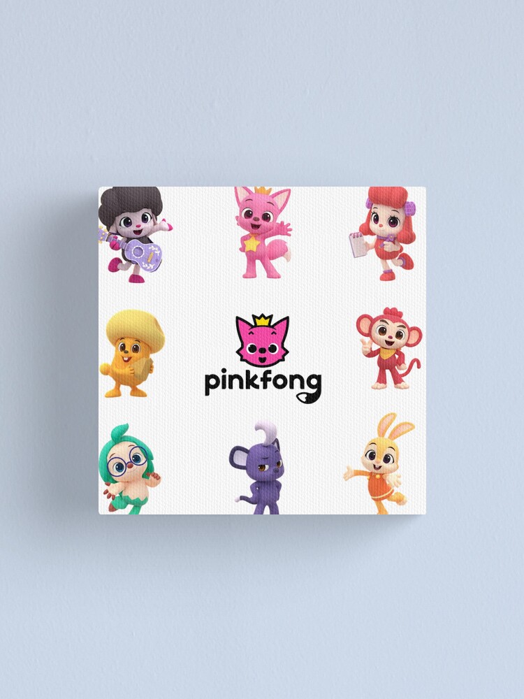 "Pinkfong and Friends Pattern Style" Canvas Print for Sale by Toonix ...
