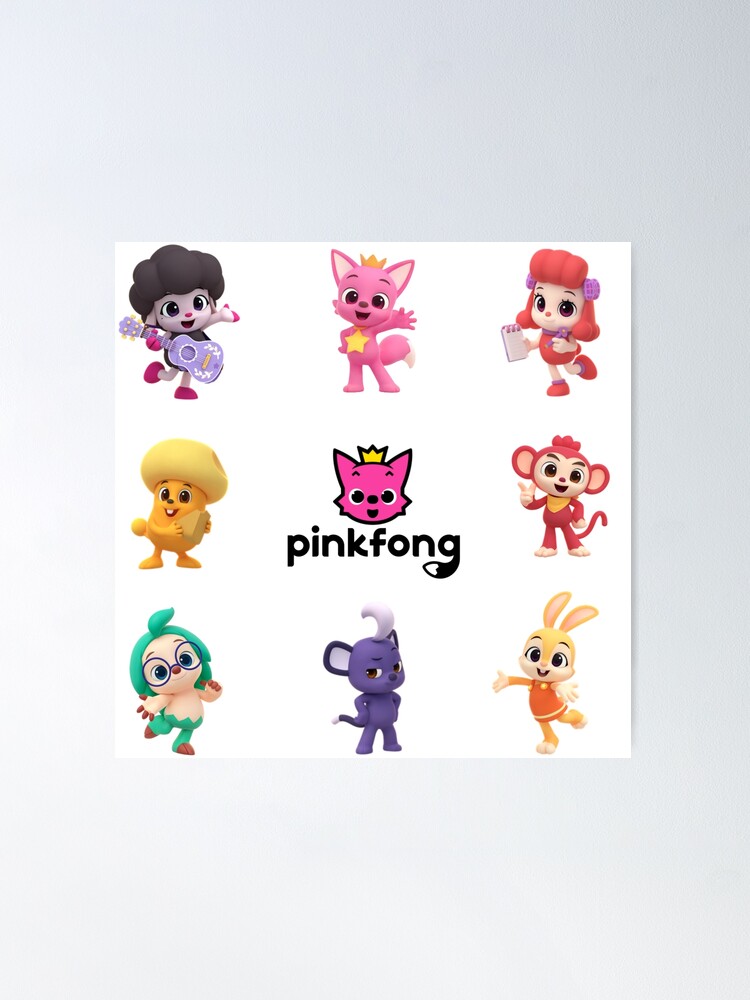 Póster for Sale con la obra «Estilo de patrón de Pinkfong y sus amigos ...