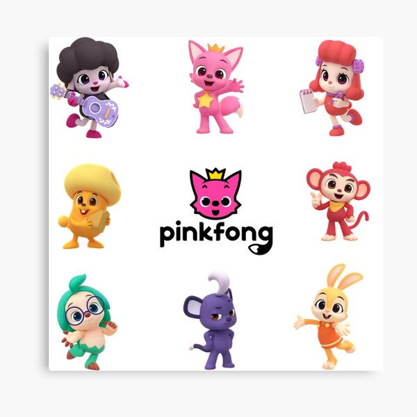 "Pinkfong and Friends Pattern Style" Canvas Print for Sale by Toonix ...
