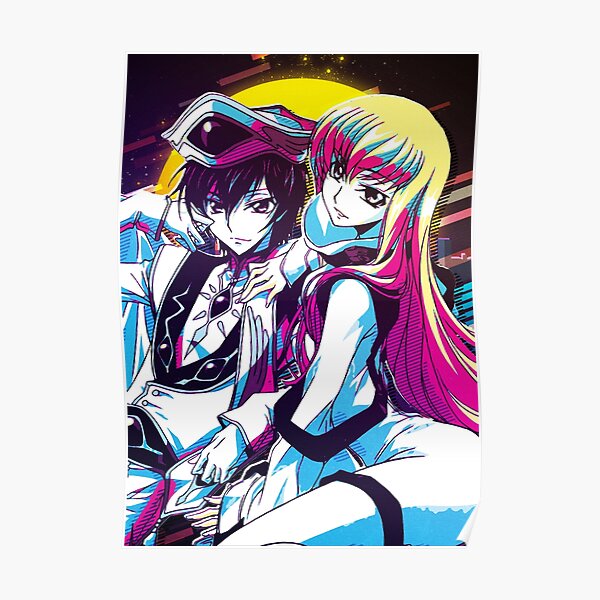 "Lelouch and C.C." Poster for Sale by 80sRetroArt | Redbubble