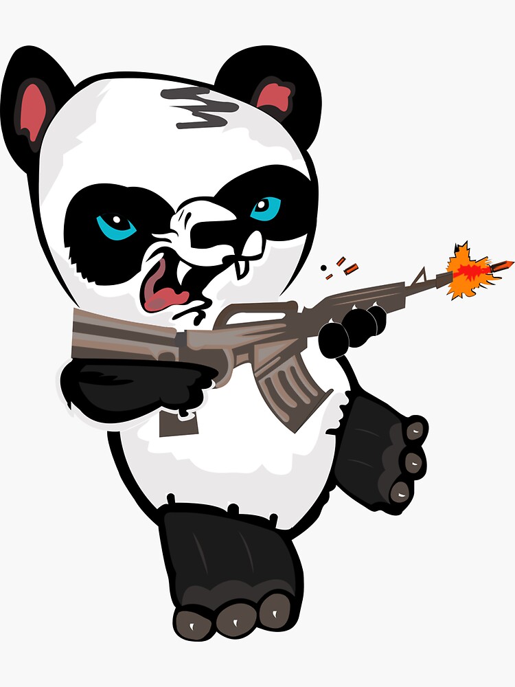 "Angry Panda" Sticker for Sale by Prodesigner99 | Redbubble