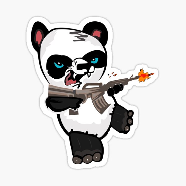 "Angry Panda" Sticker for Sale by Prodesigner99 | Redbubble