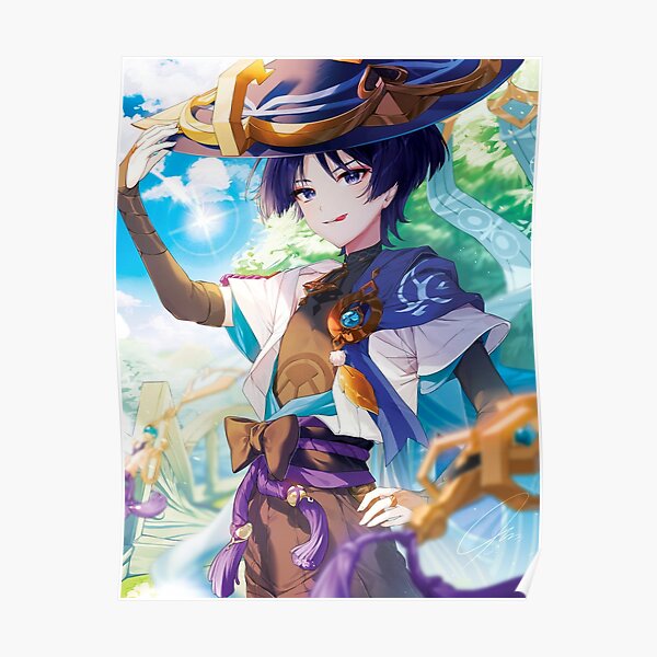 "Wanderer Genshin Impact" Poster for Sale by Aghla | Redbubble