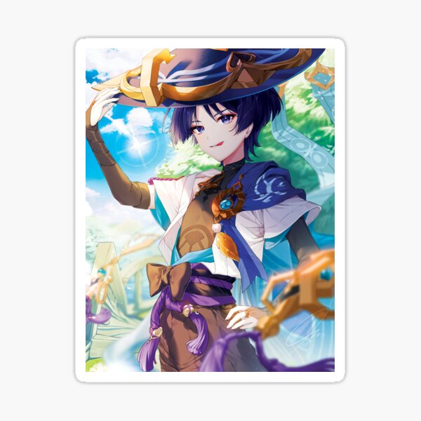 "Wanderer Genshin Impact" Sticker for Sale by Aghla | Redbubble