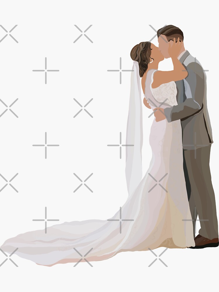 "Brooke wedding" Sticker for Sale by DaniCubitt | Redbubble