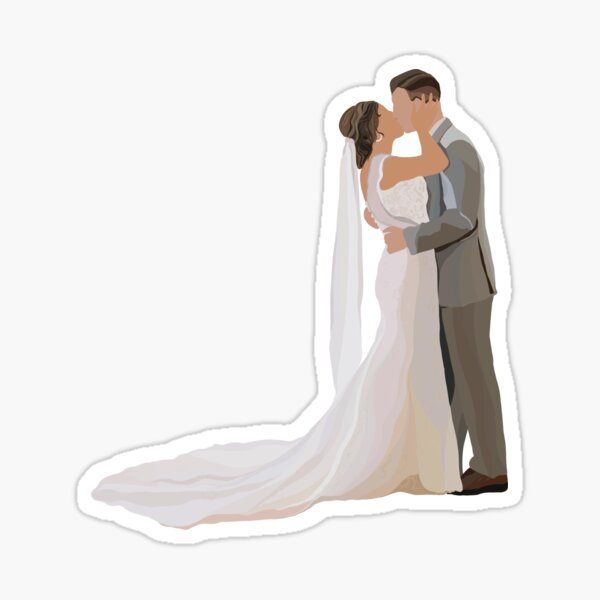 "Brooke wedding" Sticker for Sale by DaniCubitt | Redbubble
