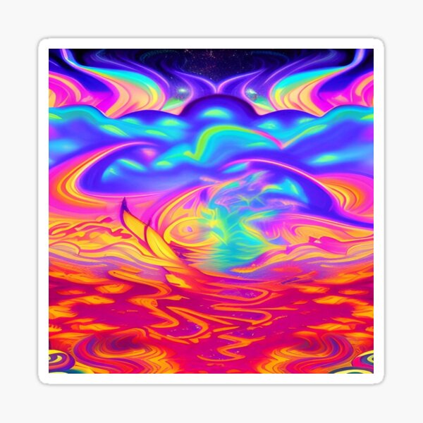 "Abstraction elemental psychodelic many colors fire and water ...