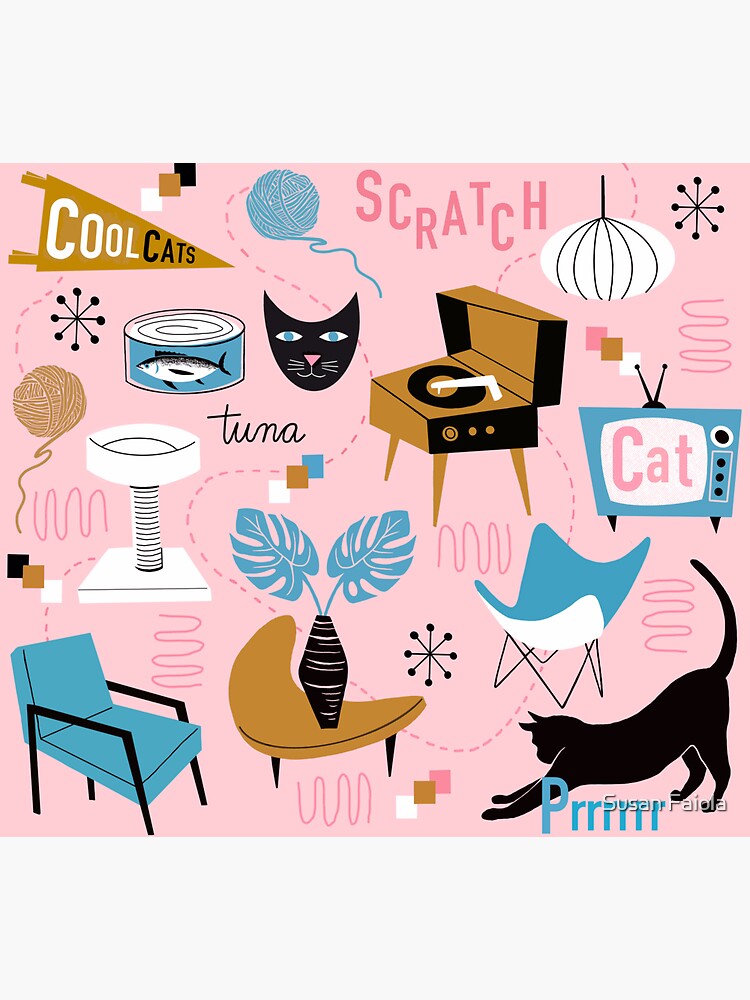 "Cats Just Wanna Have Fun" Sticker for Sale by Rubyritz | Redbubble