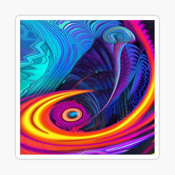 "Abstraction elemental psychodelic many colors fire and water ...