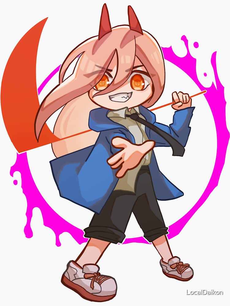 "Power! Csm" Sticker for Sale by LocalDaikon | Redbubble