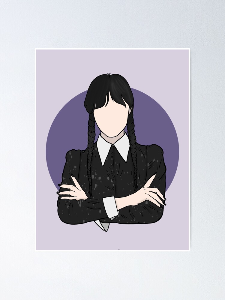 "wednesday addams" Poster for Sale by atlasbackache | Redbubble
