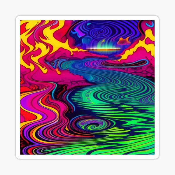 "Abstraction elemental psychodelic many colors fire and water ...