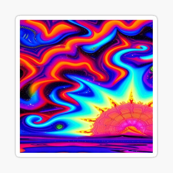 "Abstraction elemental psychodelic many colors fire and water ...