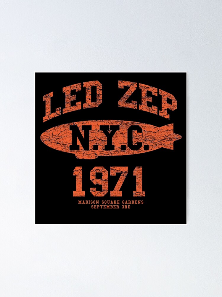 "Rare vintage Led Zep NYC 1971 concert" Poster for Sale by Logxo ...