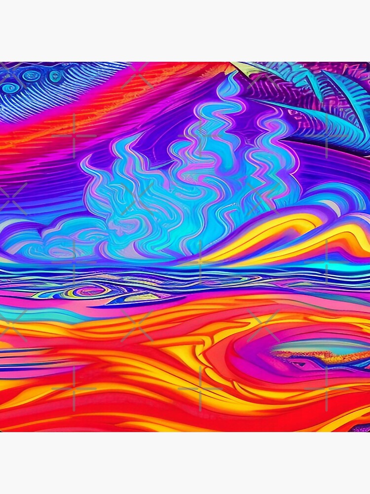 "Abstraction elemental psychodelic many colors fire and water ...
