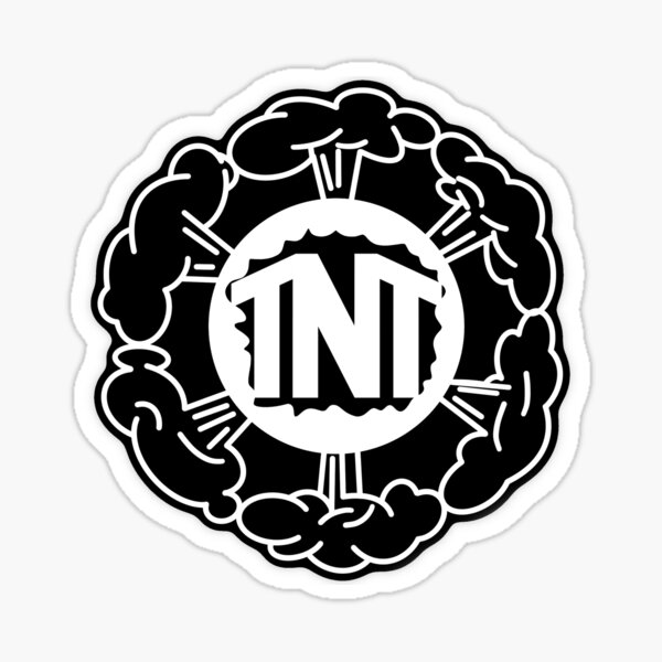 "TNT Explosion White on Black" Sticker for Sale by acdesigns925 | Redbubble