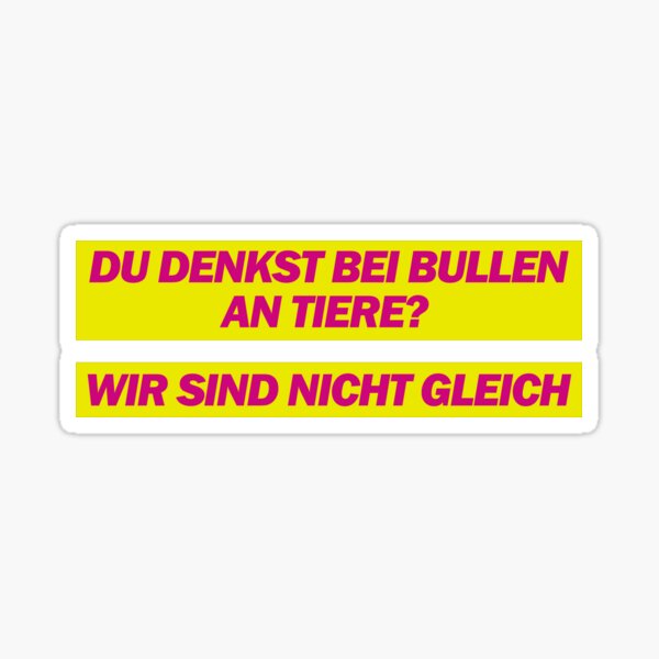 "Du denkst bei Bullen an Tiere? Wir sind nicht gleich - FDP Satire ...