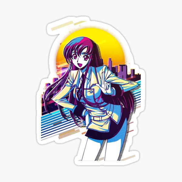 "Code Geass - Shirley Fenette" Sticker for Sale by 80sRetroArt | Redbubble