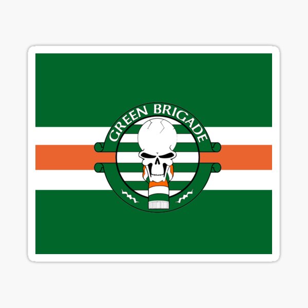 "Green Brigade" Sticker for Sale by soummuss | Redbubble