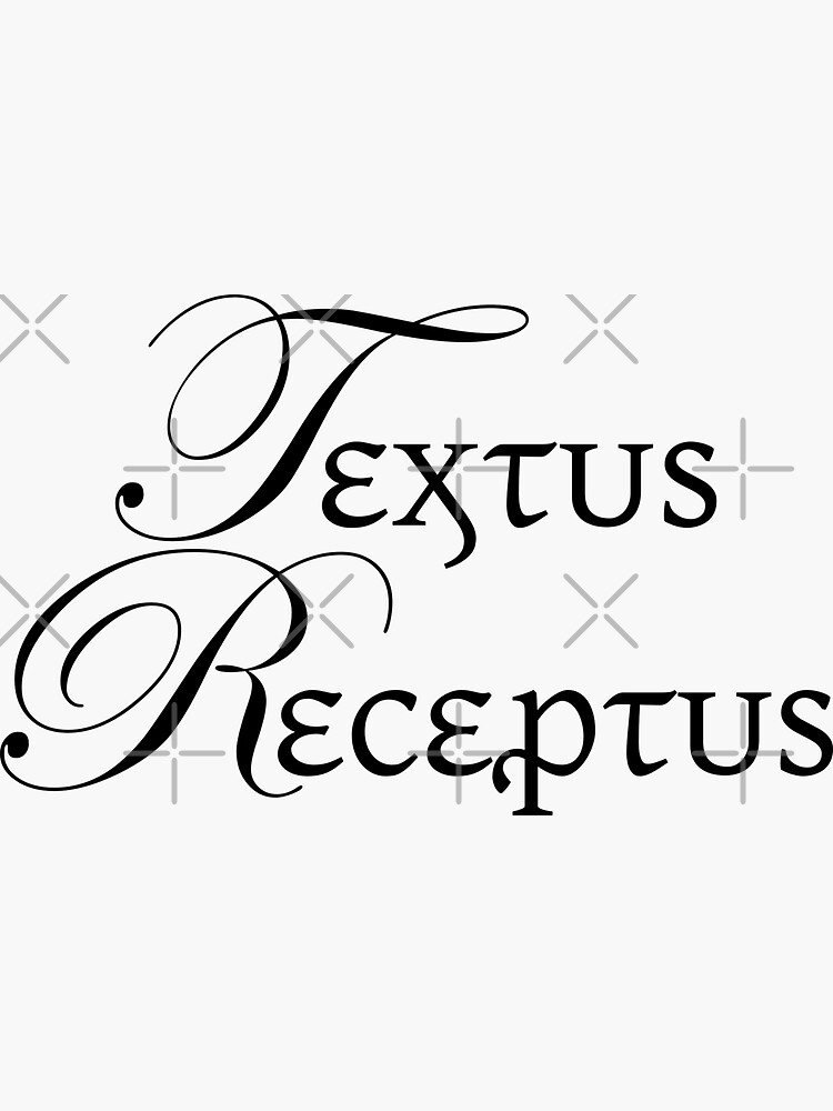 "Textus Receptus, King James Bible, KJV 1611" Sticker for Sale by ...