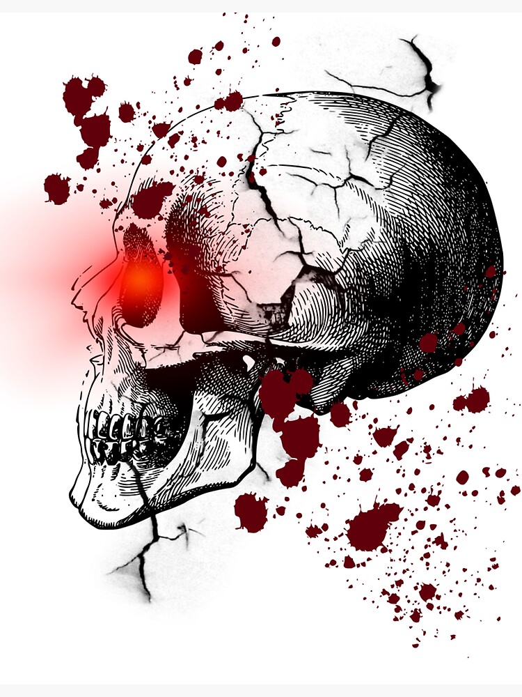 "CAVEIRA SANGUINARIA" Sticker for Sale by Andervilbs | Redbubble