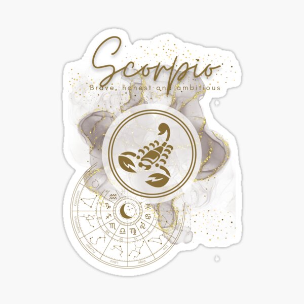 "Scorpio - Zodiac" Sticker for Sale by Esbi-Design | Redbubble