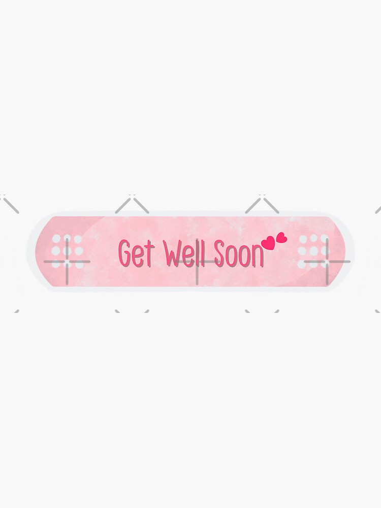 "Take care of yourself with this lovely get well soon sticker" Sticker ...