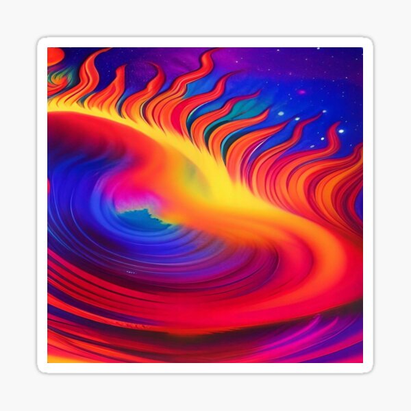 "Abstraction elemental psychodelic many colors fire and water ...