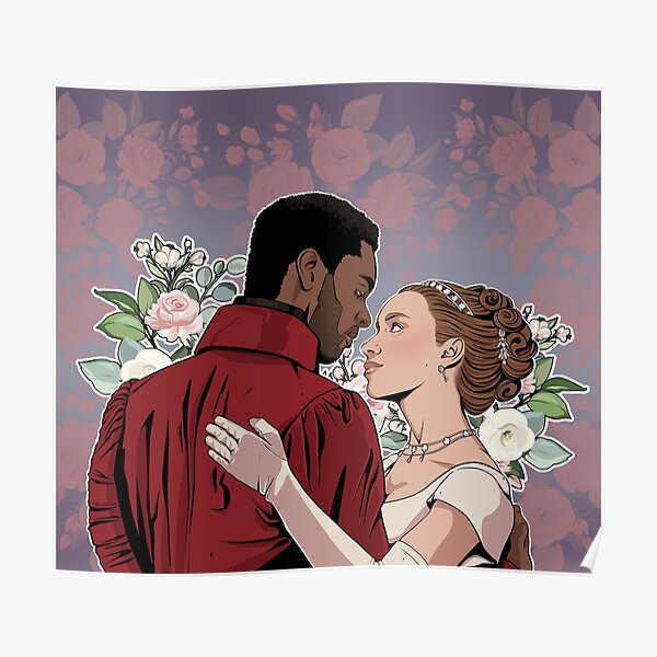 Daphne And Simon Bridgerton Fanart Poster For Sale By Crisshasart Redbubble