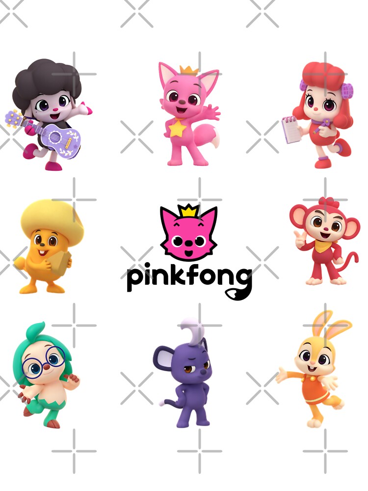 "Pinkfong and Friends Pattern Style" Kids T-Shirt for Sale by Kavindu ...