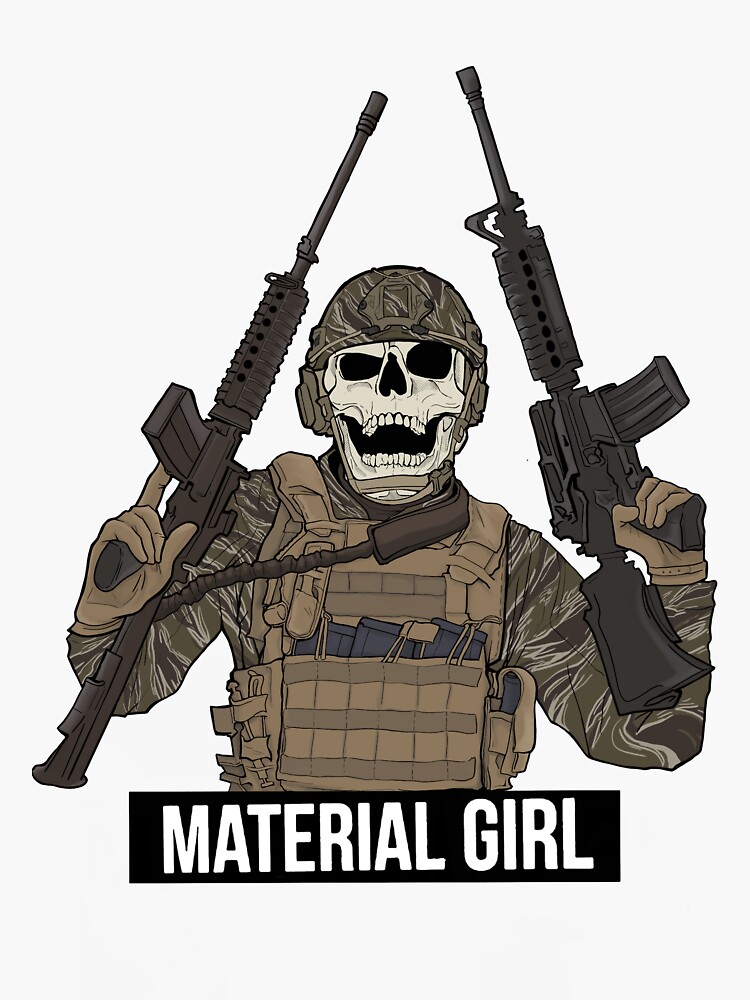 "Material Girl" Sticker for Sale by ShadowofAvalon | Redbubble