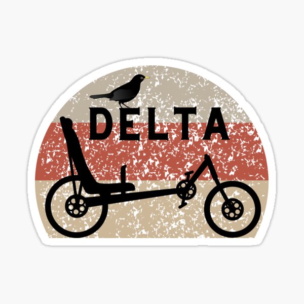 "Recumbent Life Design - Delta Vintage" Sticker for Sale by ...