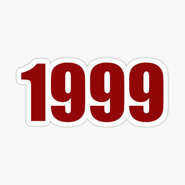 "Born In 1999 ." Sticker for Sale by bayanabufadda99 | Redbubble