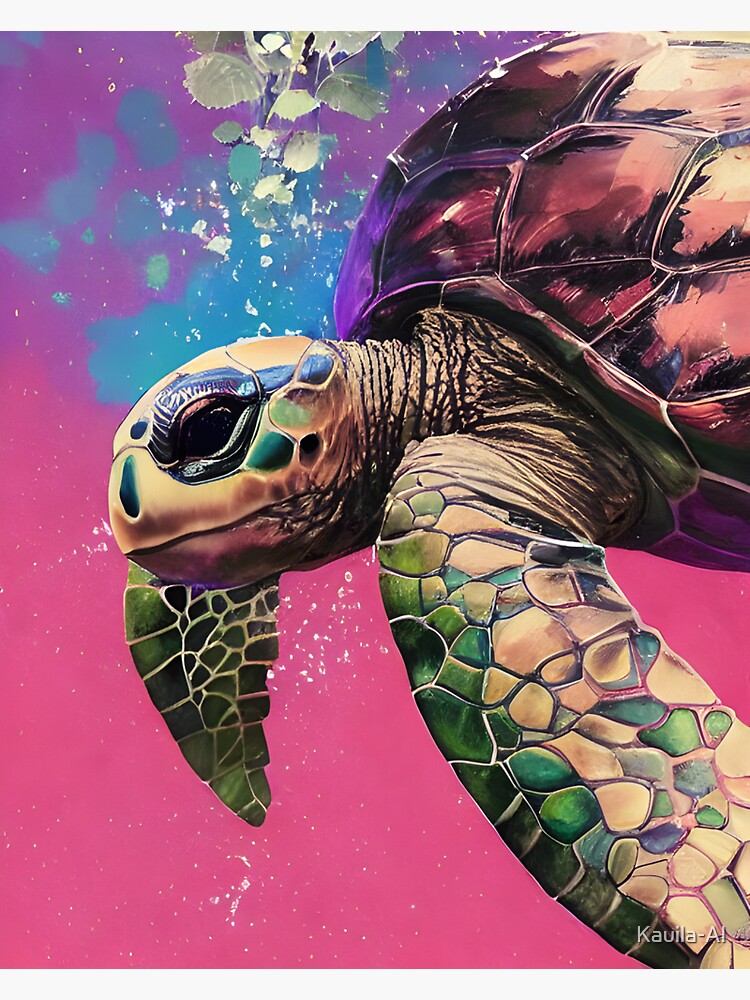 "Kauila Turtle" Sticker for Sale by Kauila-AI | Redbubble