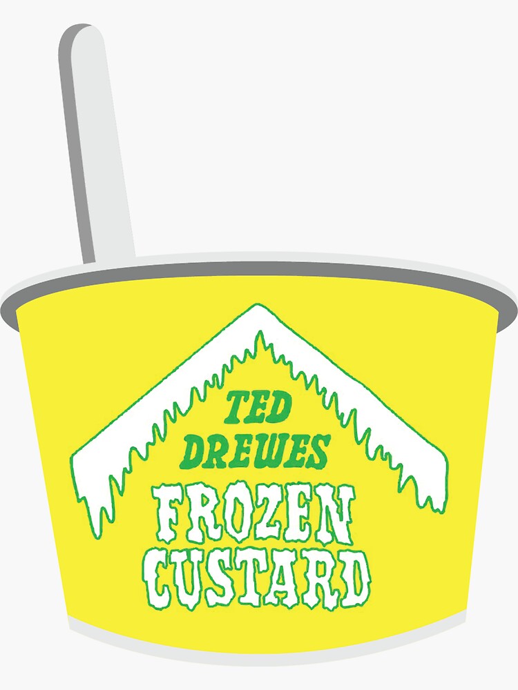 "Ted Drewes" Sticker for Sale by erguller | Redbubble