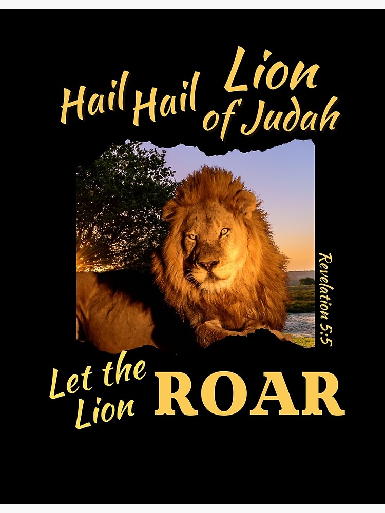 "ROAR Lion of Judah Design" Poster for Sale by Vast-Designs | Redbubble