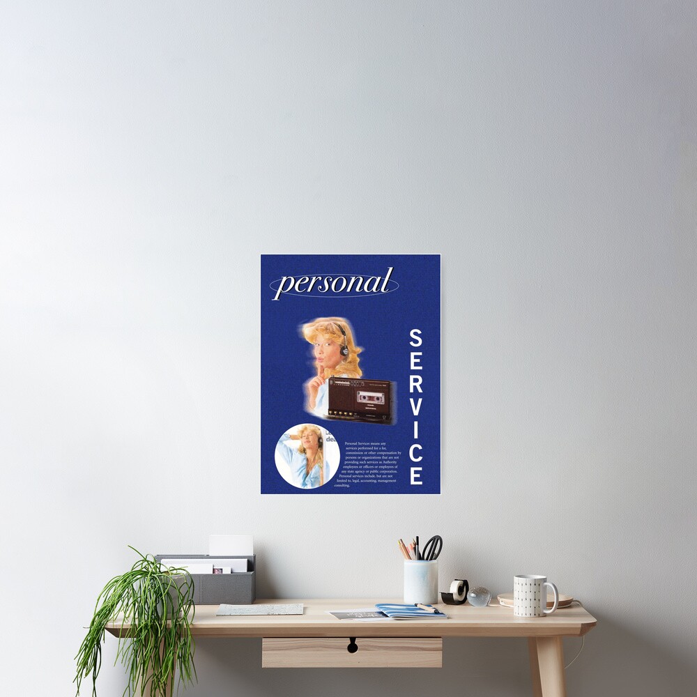 "personal service graphic" Poster for Sale by itsbonnyhere | Redbubble