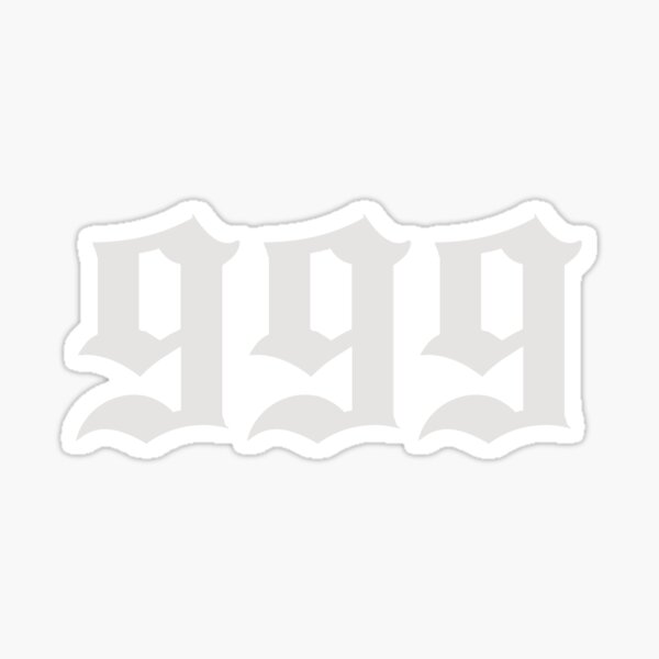 "Number 999 Release - Numerology 999 In Platinum" Sticker for Sale by ...