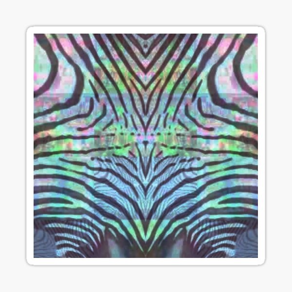 "ZEBRA FUSION 13" Sticker for Sale by Davidbowieart | Redbubble