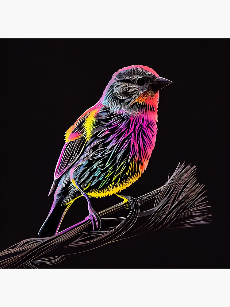 "Canadian Wildlife - Finch" Sticker for Sale by ToastyBorealis | Redbubble