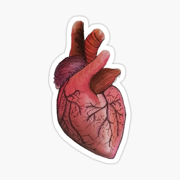 "Heart" Sticker for Sale by JayTheGoth | Redbubble