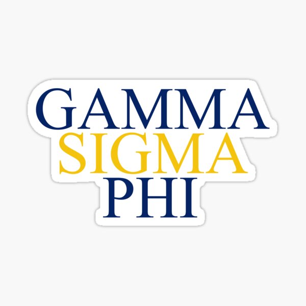 "Gamma Sigma Phi" Sticker for Sale by acdesigns925 | Redbubble