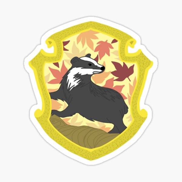 "Badger Crest" Sticker for Sale by LyraLoops93-4 | Redbubble