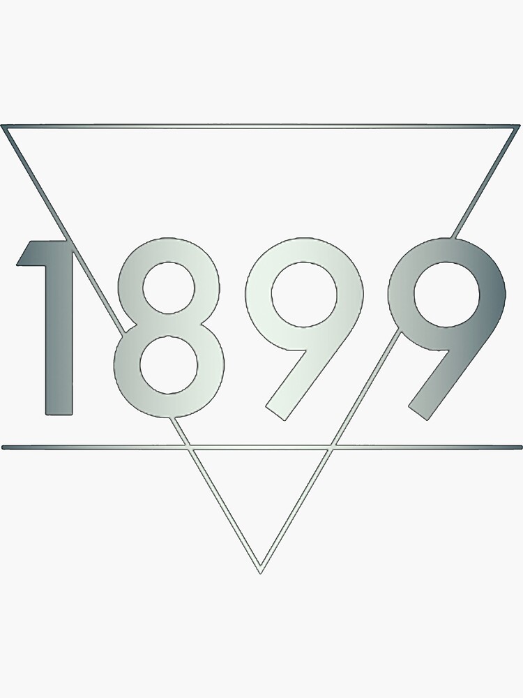"1899 " Sticker for Sale by DDL-Designs | Redbubble