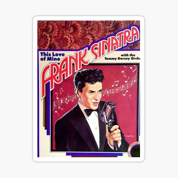 "Frank Sinatra Mugshot" Sticker for Sale by downiemo | Redbubble