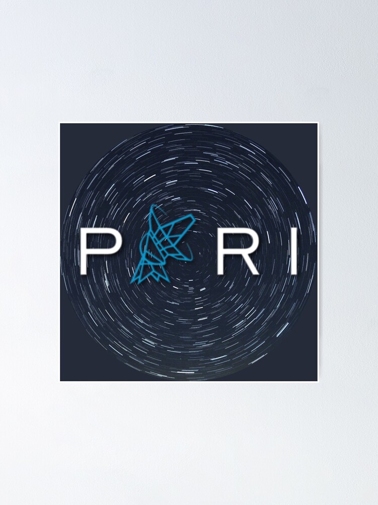 "PARI Logo Star Trails at Polaris" Poster for Sale by timdelislepari ...
