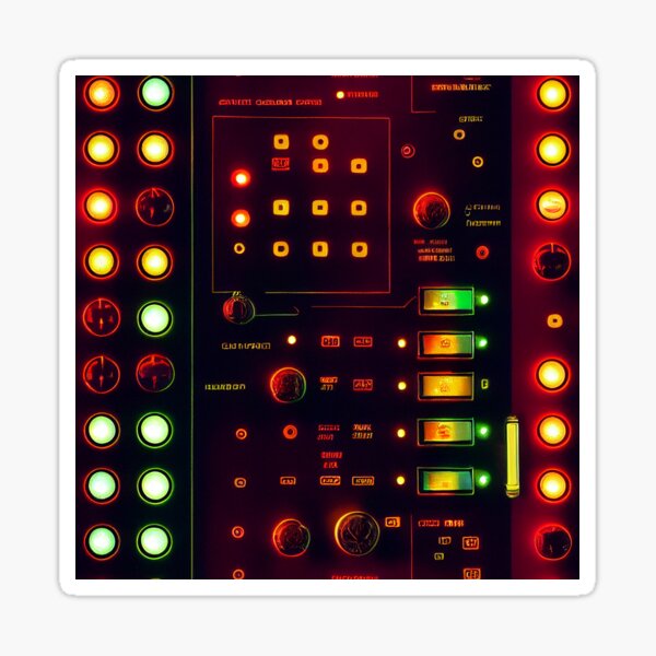 "Sci-Fi Control Panel - Future Console #5" Sticker for Sale by utwlabs ...