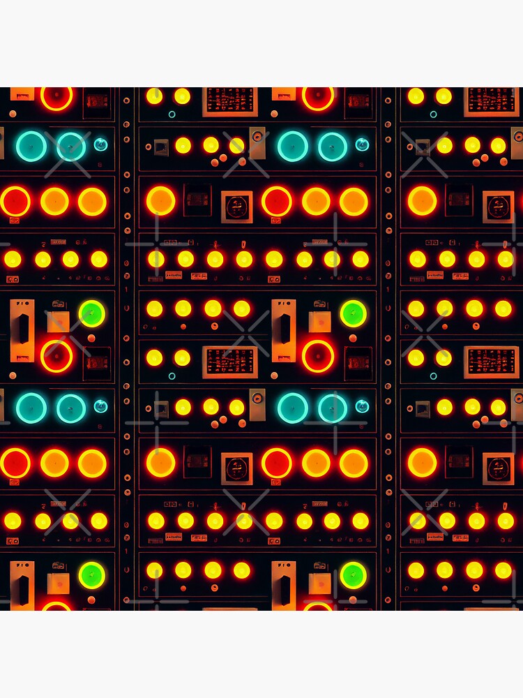 "Sci-Fi Control Panel - Future Console #7" Sticker for Sale by utwlabs ...