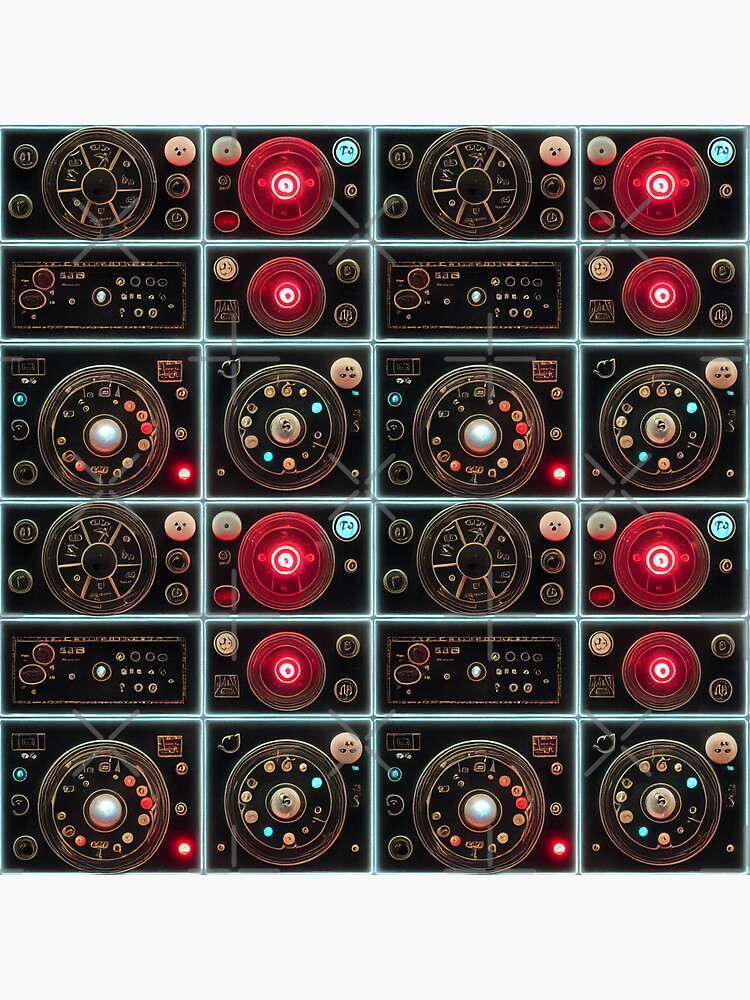 "Sci-Fi Control Panel - Future Console #9" Sticker for Sale by Unicorn ...